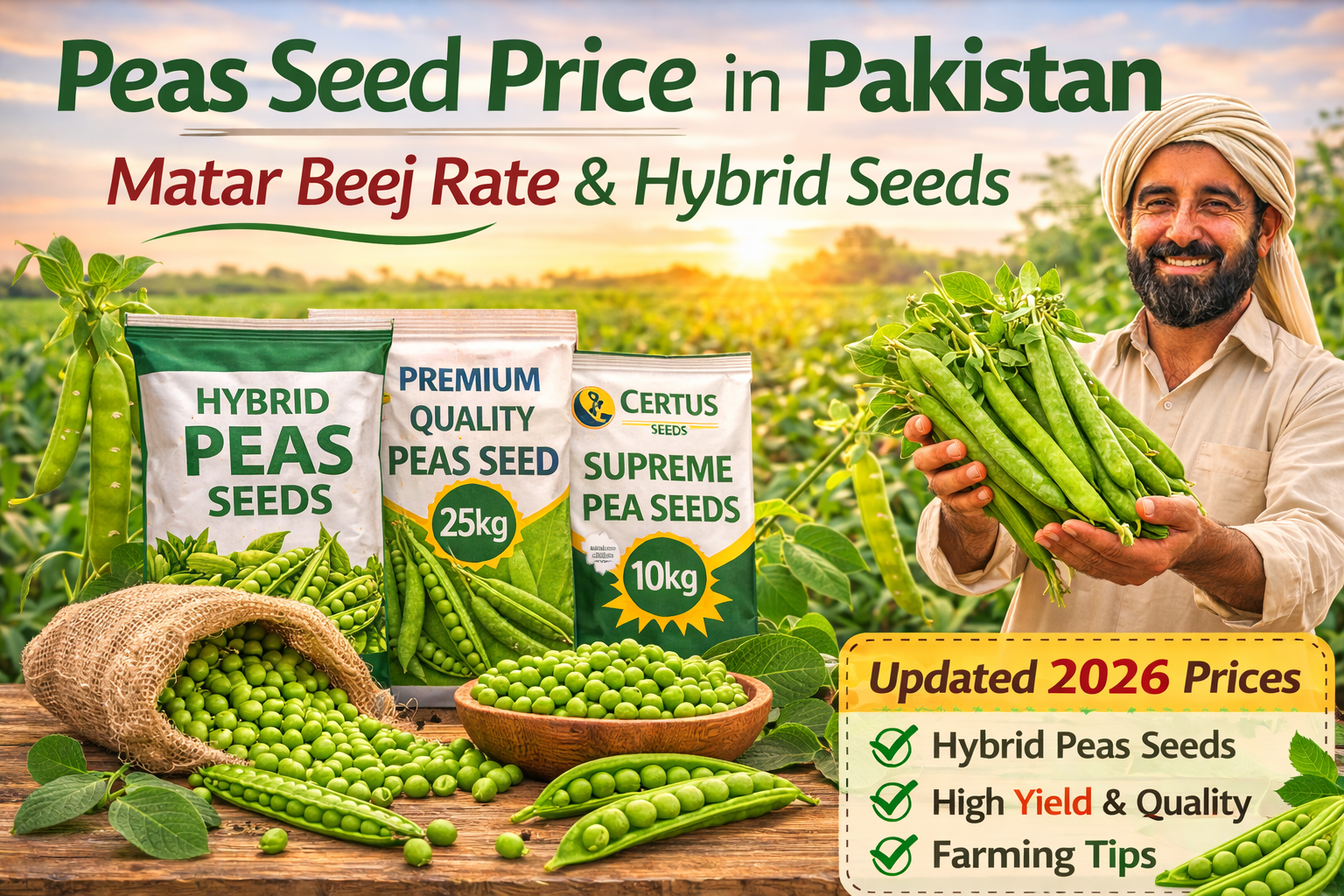 Comprehensive Guide to Peas Seed Price in Pakistan - Matar Beej Rate ...